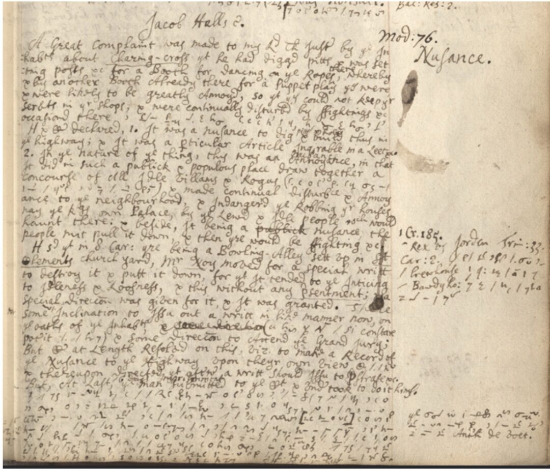 Shorthand Used to Transmit Coded Information in our 17th Century Treby ...